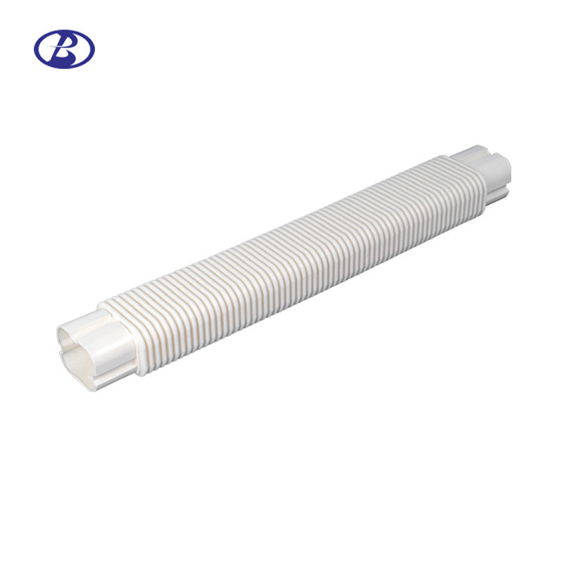 130mm Air Conditioner Pipe Cover White Decorative PVC Flexible Duct ...