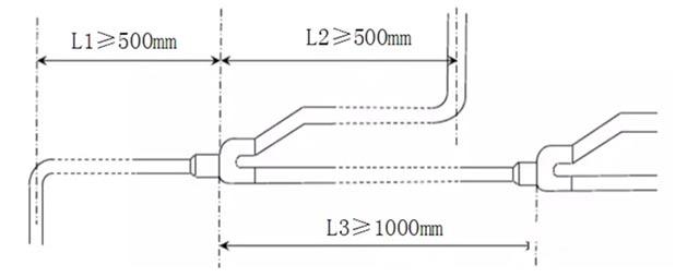 Multi Standard Refrigeration Pipe Fittings Copper Y Joint Disperse Refnet