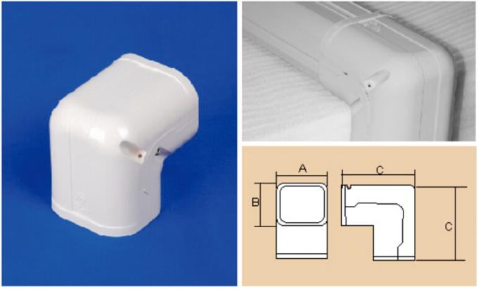 Screw Mount Air Conditioner Pipe Cover Heat Resistant PVC Material ...