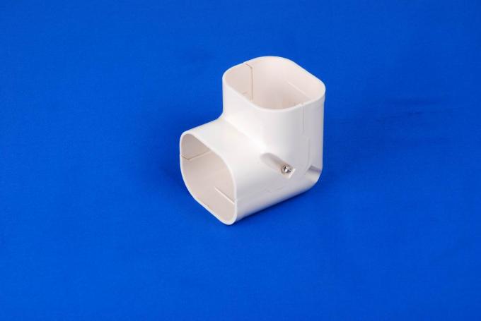 White Color PVC Ac Pipe Cover , 80mm White Ac Line Set Cover CE ...