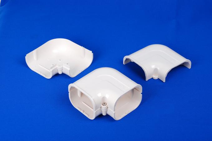 130mm AC Duct Kits Air Conditioner Pipe Cover Fitting PVC Plane Corner