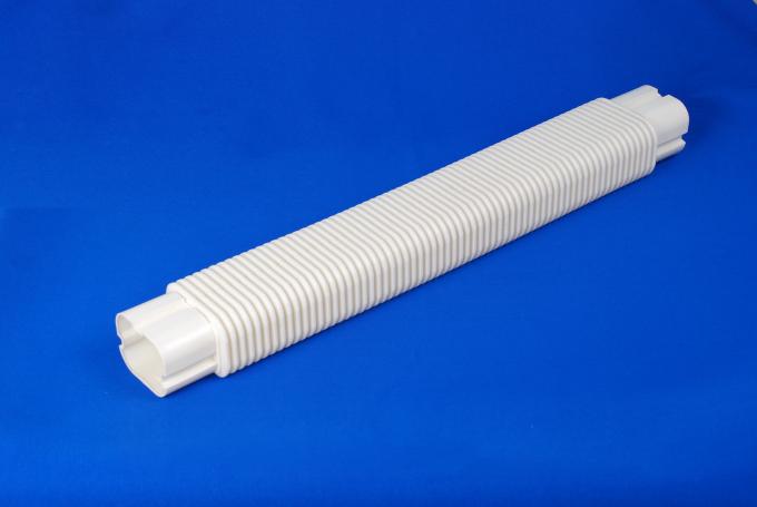 100mm Air Conditioner Pipe Cover White Decor PVC Flexible Duct Free Joint